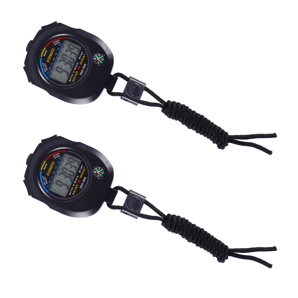 2 PCS Stopwatch Multi-function Game Stopwatches Practical Training ...