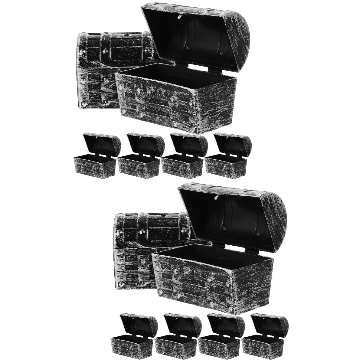 2 PCS Storage Boxes with Lids Treasure Chest Toy Child 6X4.5X3.5CM ...