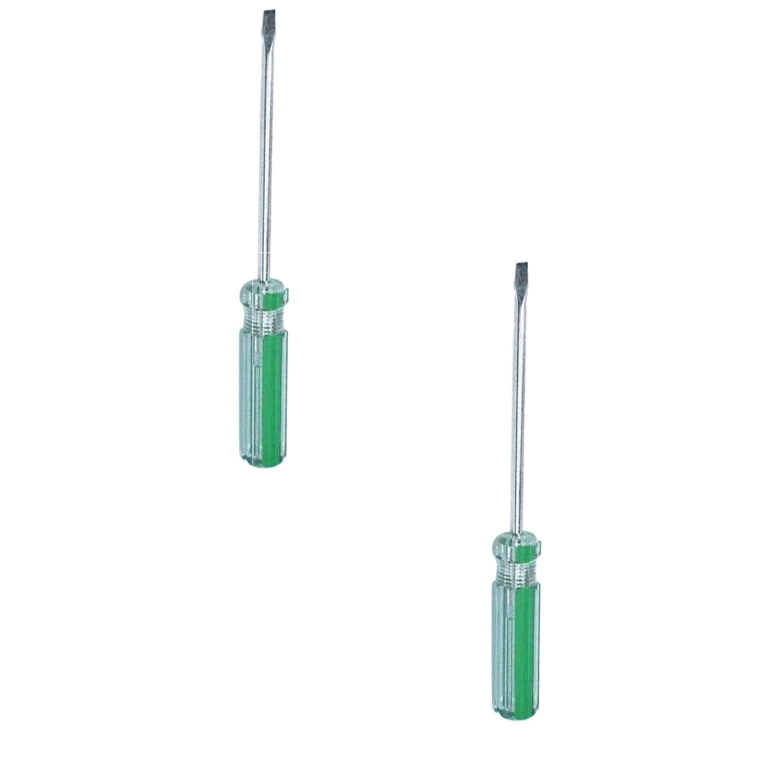 2 PCS Straight Mouth Screwdriver 3mm Flat Head Screwdriver 2.5MM Small ...