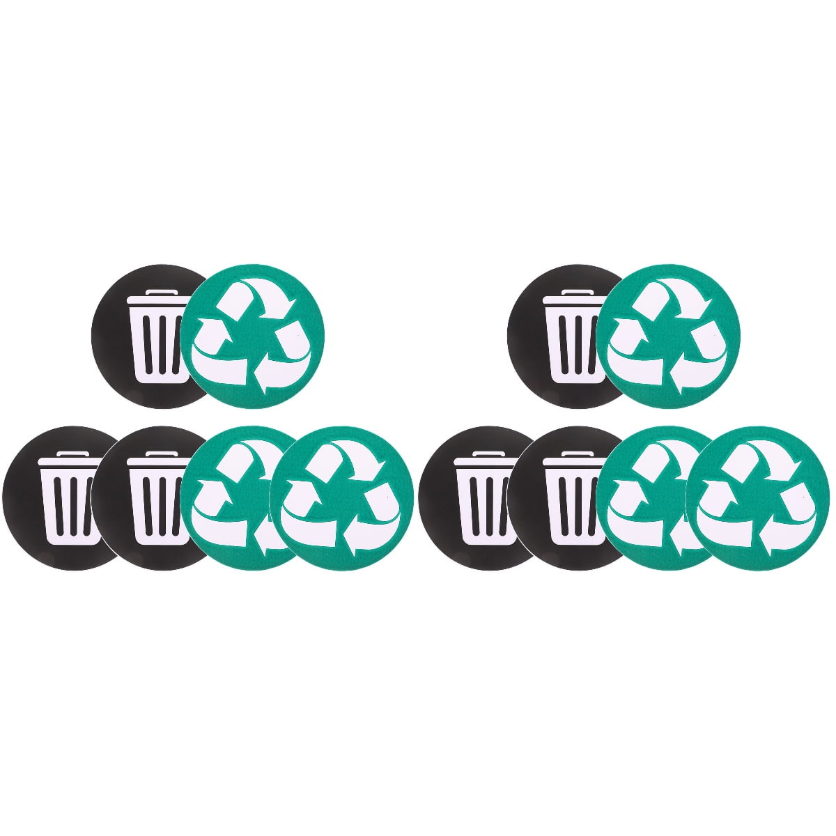 2 PCS Stucker Garbage Sorting Stickers Kitchen Waste Public Place Trash ...