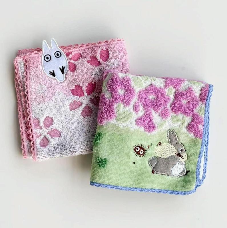 2 PCS Super Cute Cotton Small Embroidered Decorative Towels Gift Idea ...