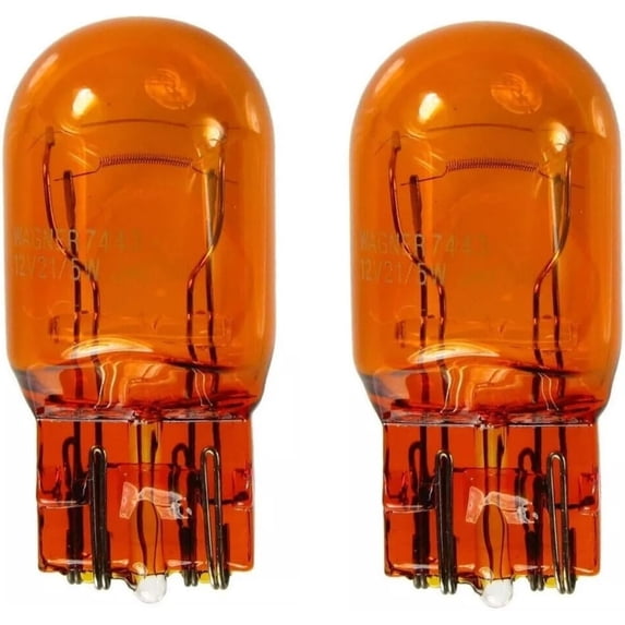 2 PCS T20 7443 1891 21/5W Clear Glass Turn Signal Stop Brake Tail Light ...