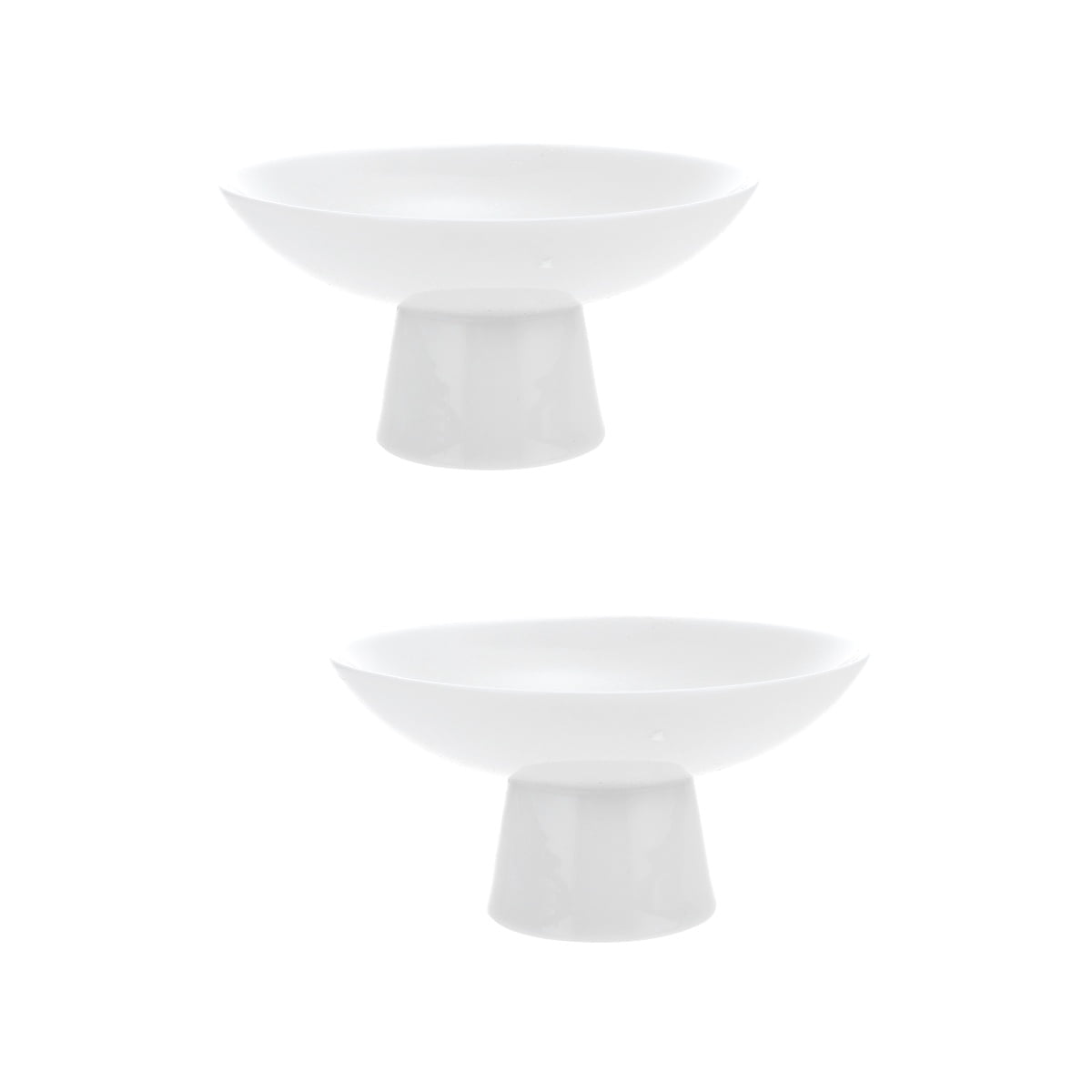 2 PCS Tall Tray Ornaments Dessert Storage Plate Stand Round Serving ...