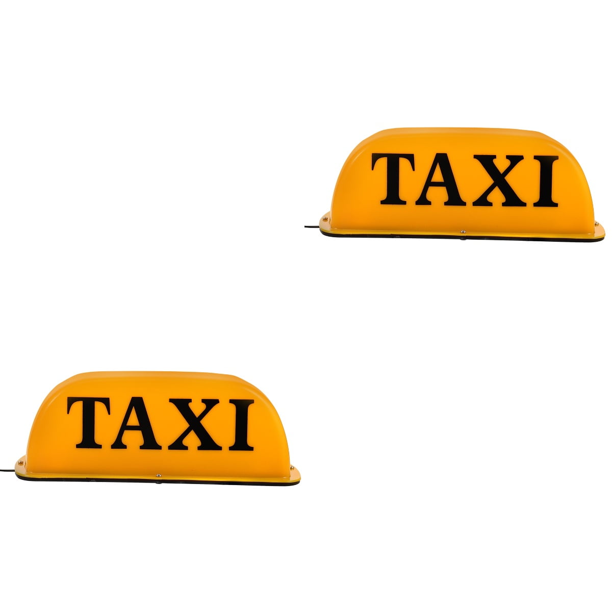 2 PCS Taxi Ceiling Lights Signs for Car Blank Window Overhead Yellow ...