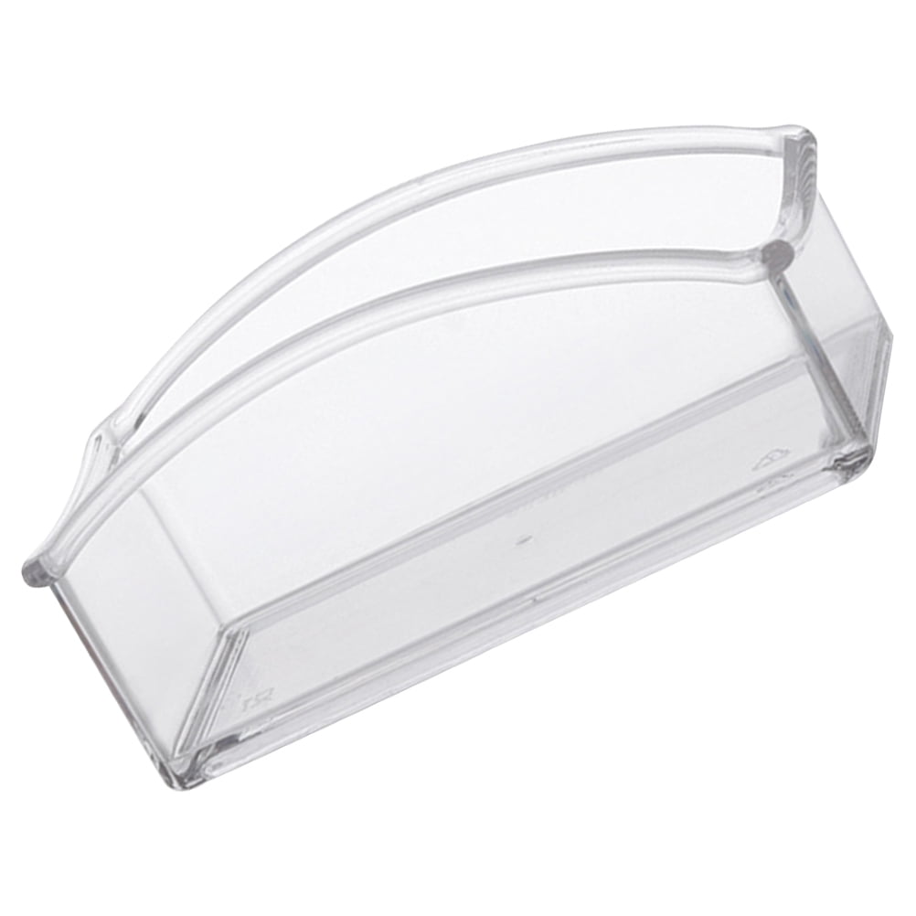 2 PCS Tea Bag Storage Box Acrylic Organizer Bags Bins Arc Transparent ...