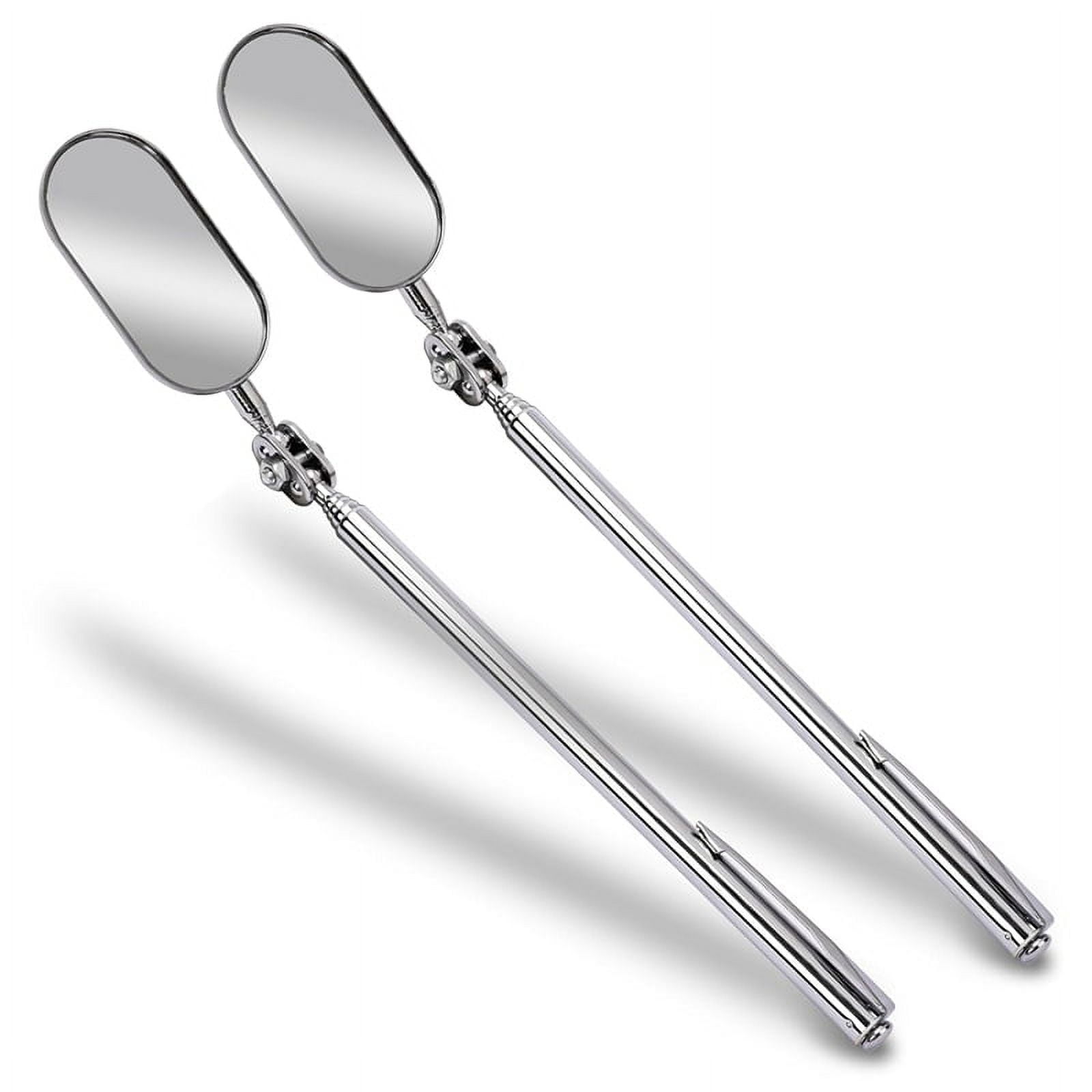 2 PCS Telescopic Inspection Mirror, Car Inspection Mirror, Retractable ...