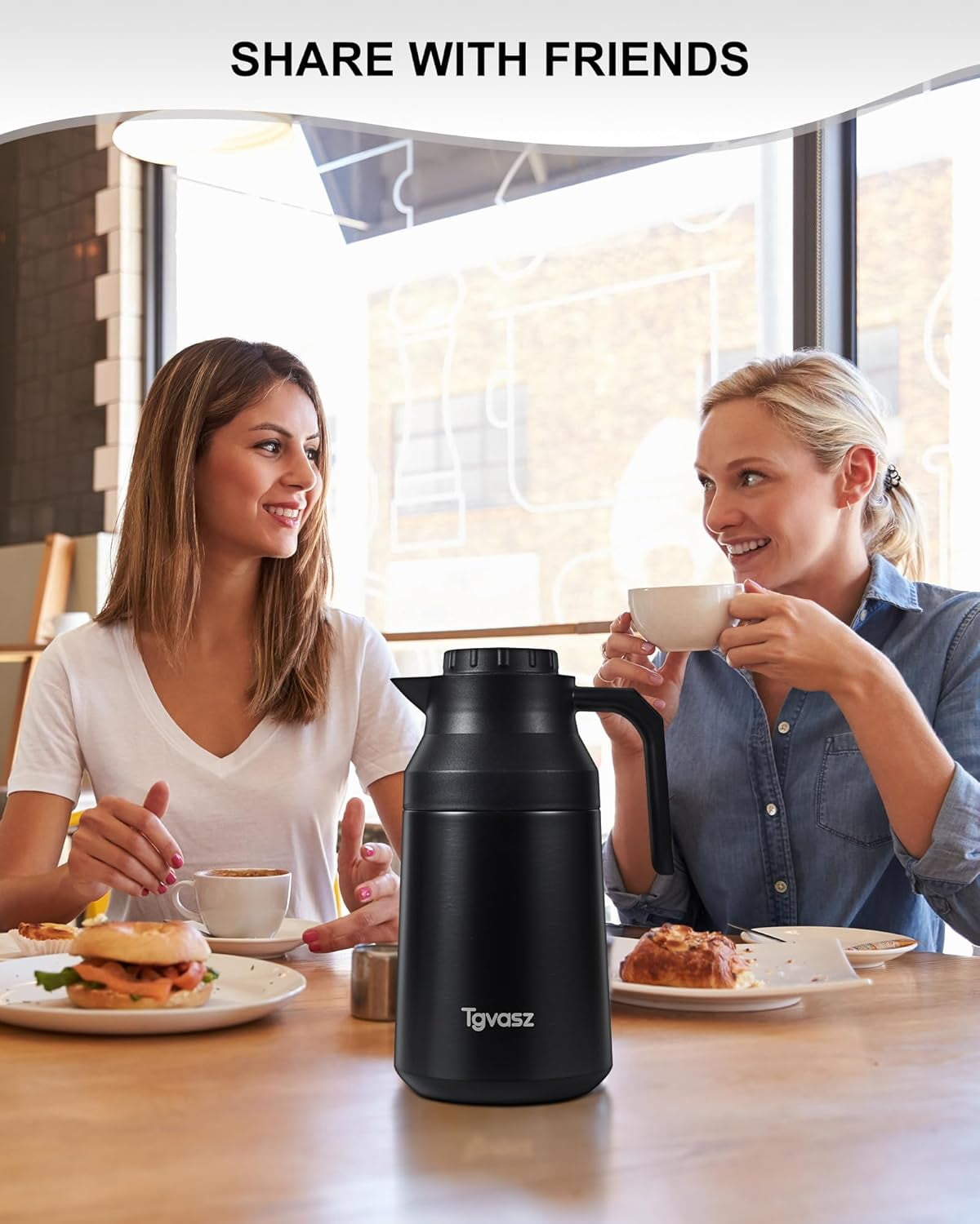 2 PCS Thermal Coffee Carafe Insulated Stainless Steel Coffee Carafe for ...