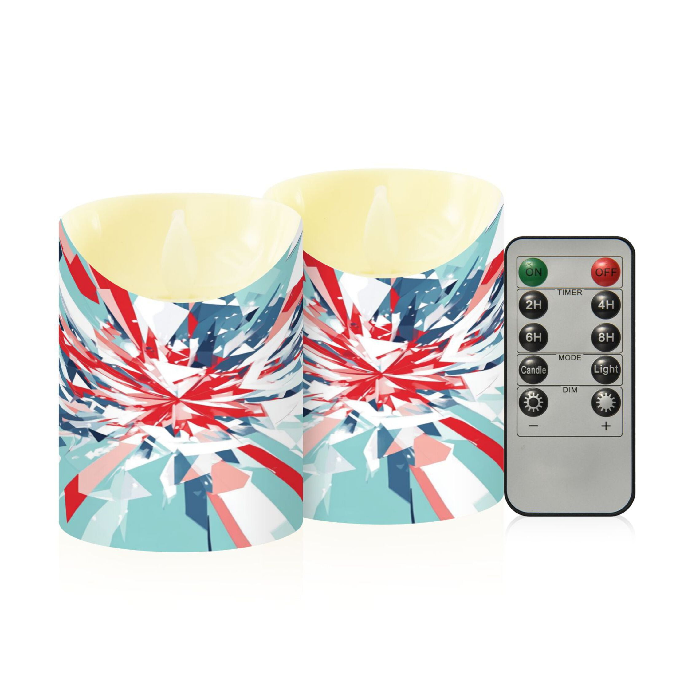 2 PCS Tilted Flameless Candles Flickering LED Lights Battery Operated ...