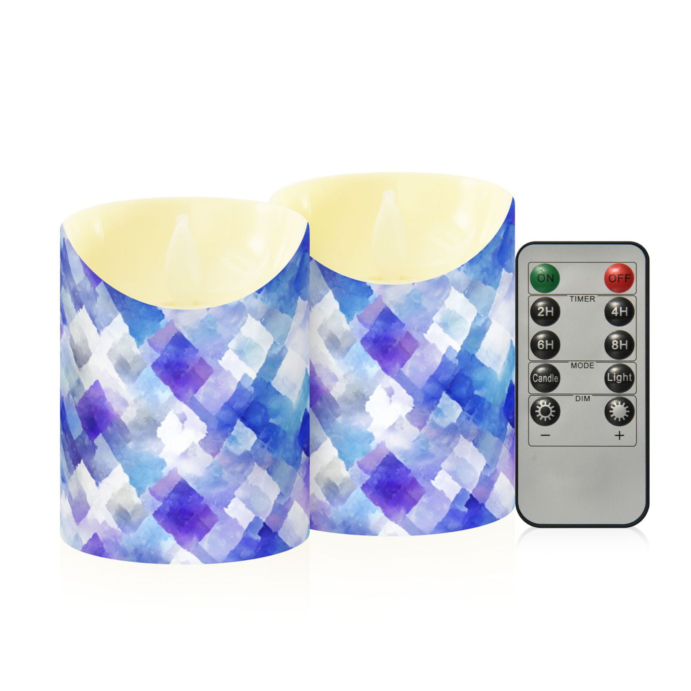 2 PCS Tilted Flameless Candles Flickering LED Lights Battery Operated ...