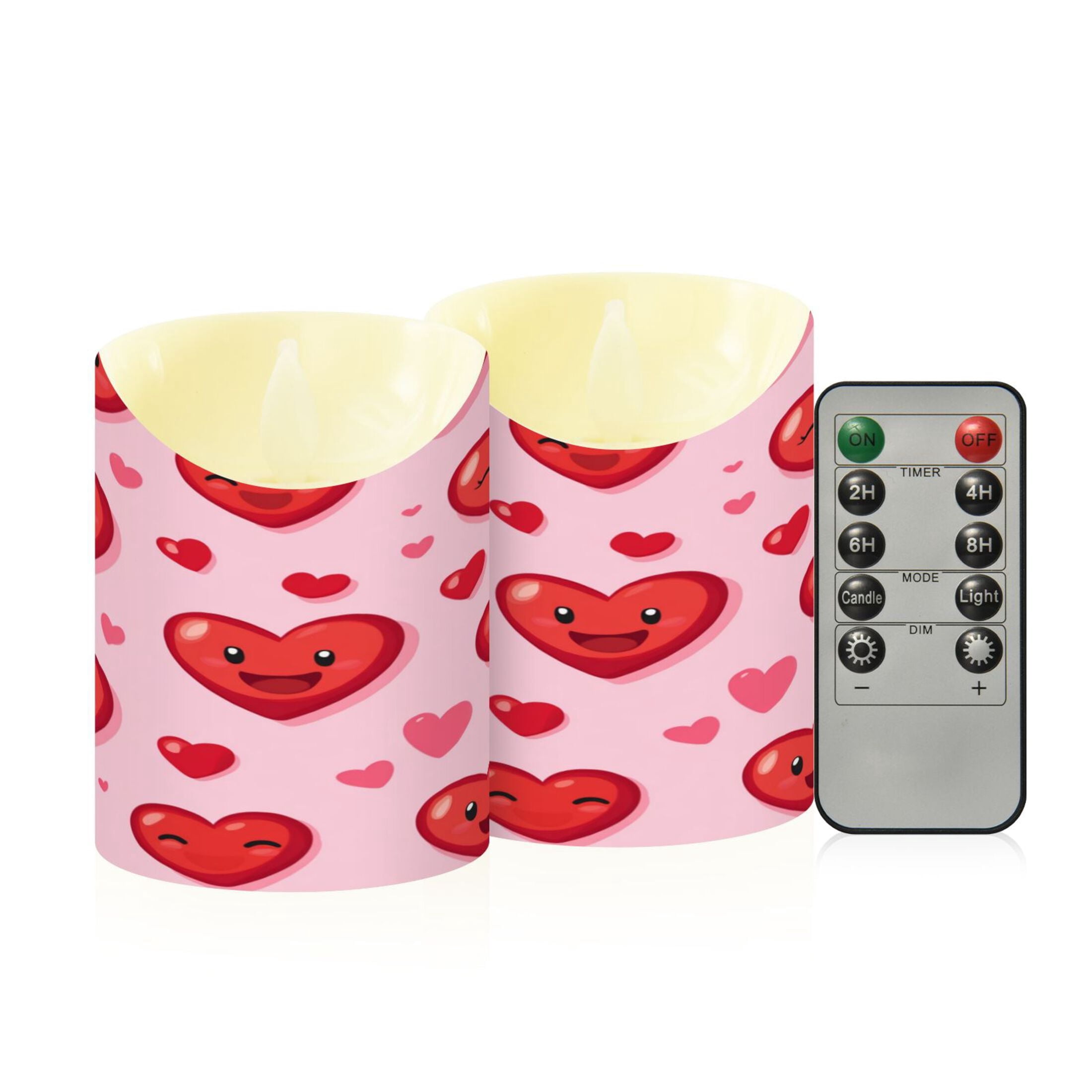 2 PCS Tilted Flameless Candles Flickering LED Lights Battery Operated ...