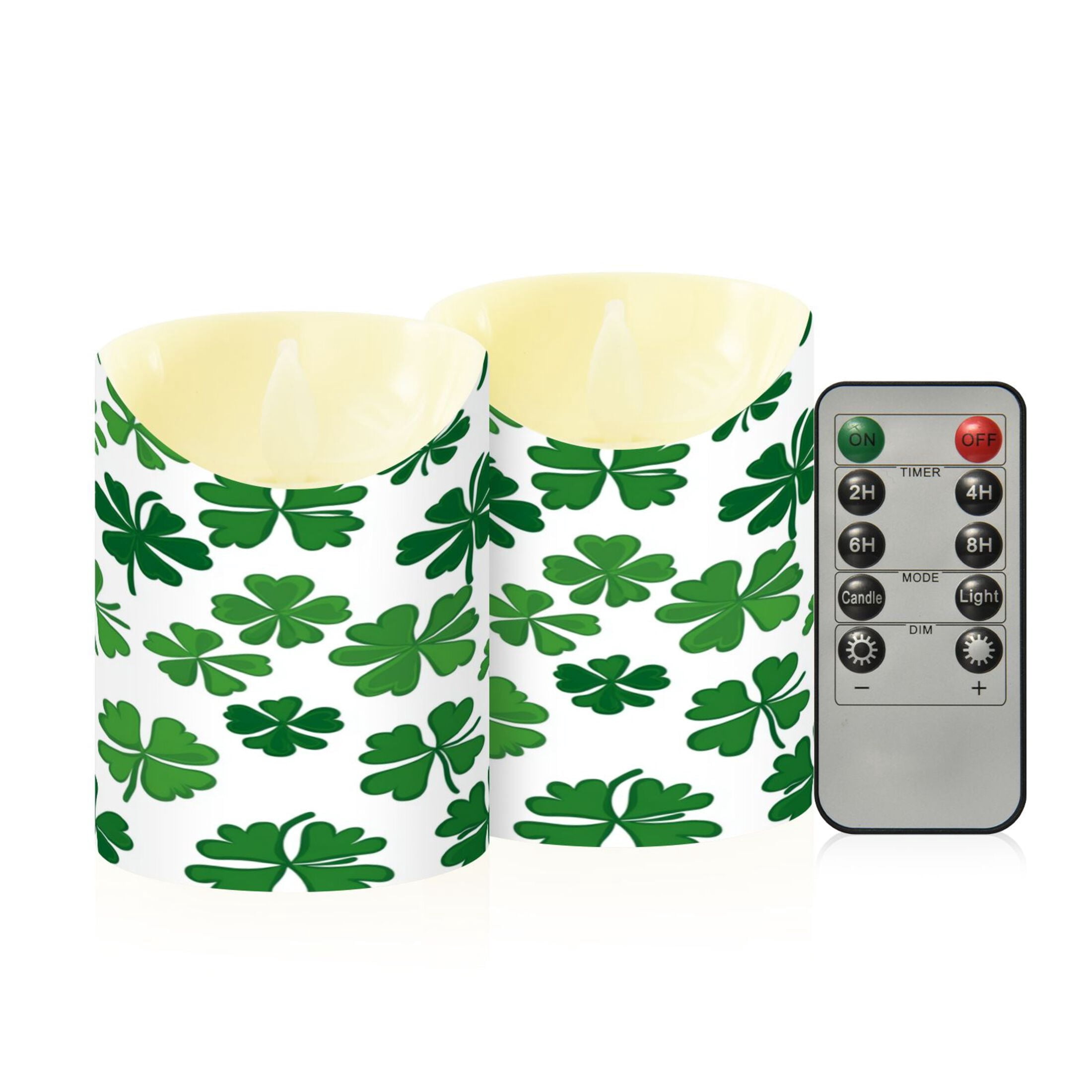 2 PCS Tilted Flameless Candles Flickering LED Lights Battery Operated ...