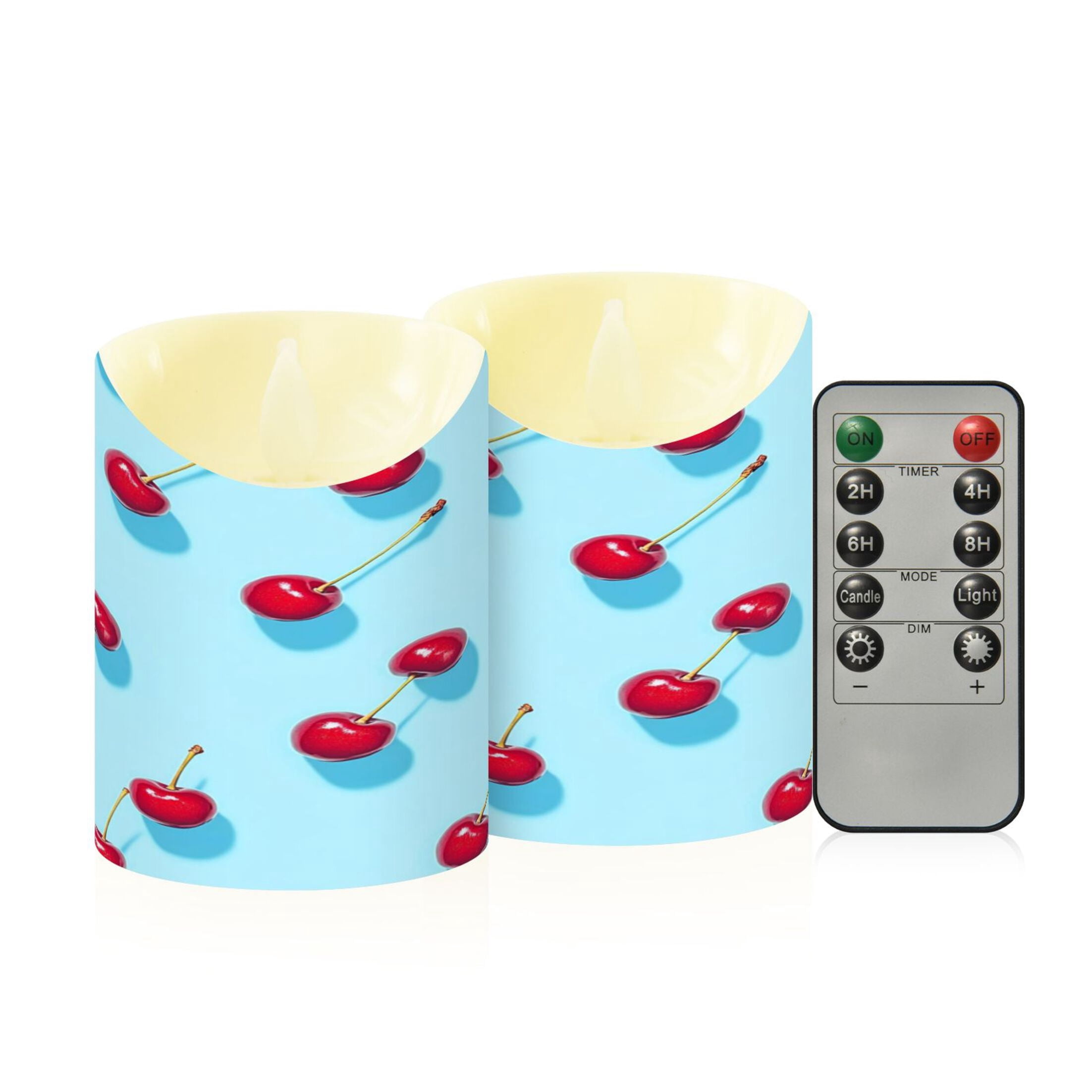 2 PCS Tilted Flameless Candles Flickering LED Lights Battery Operated ...