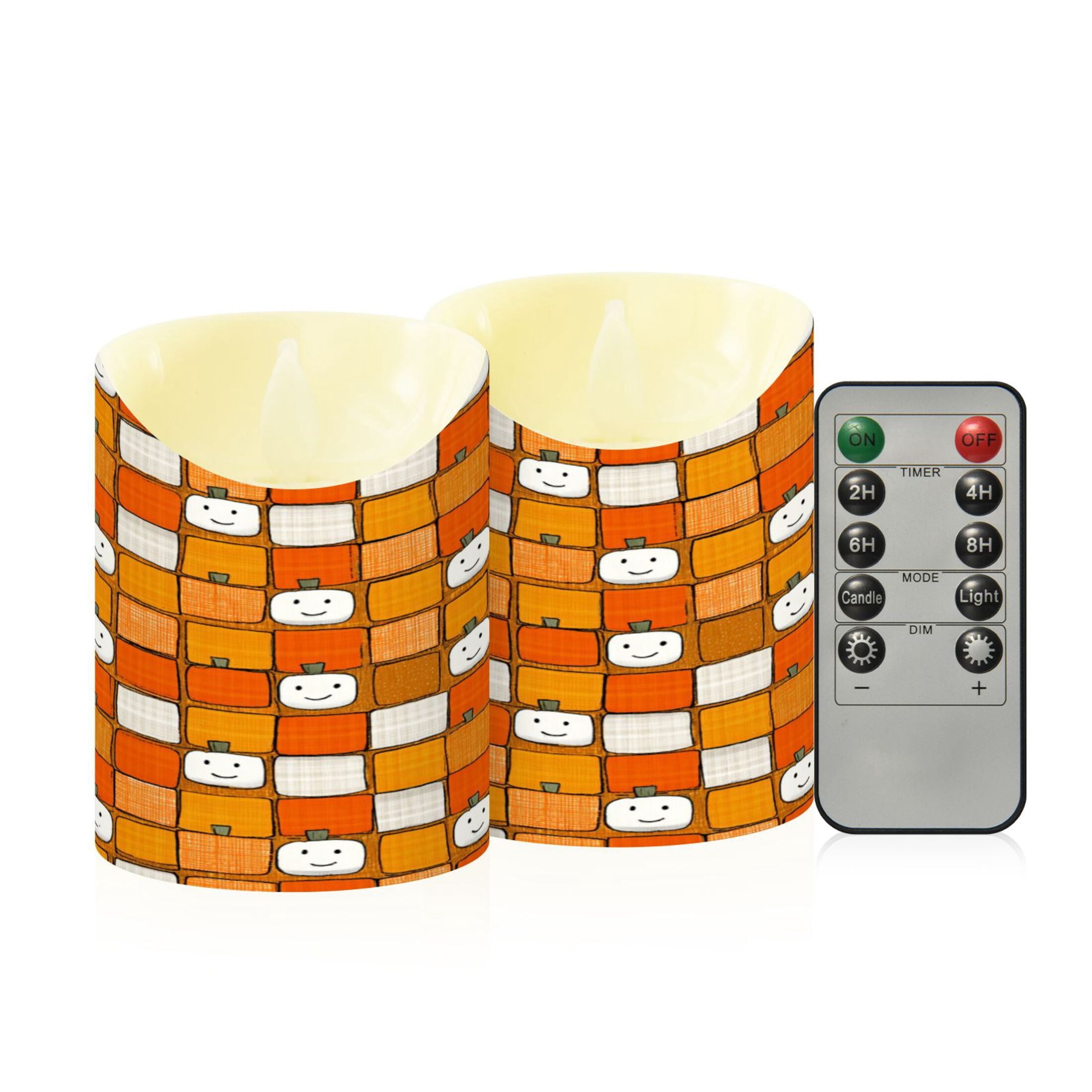 2 PCS Tilted Flameless Candles Flickering LED Lights Battery Operated ...