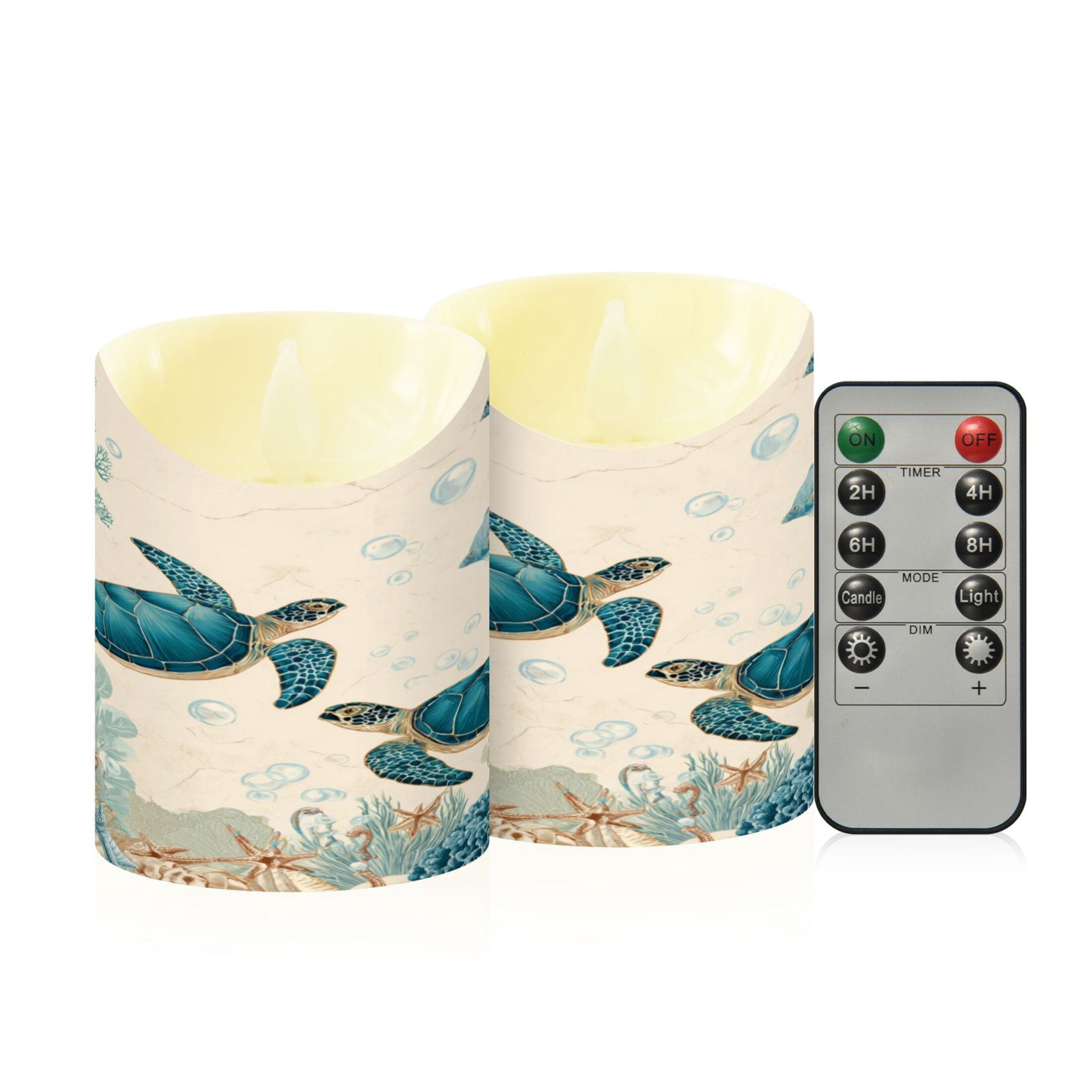 2 PCS Tilted Flameless Candles Flickering LED Lights Battery Operated ...