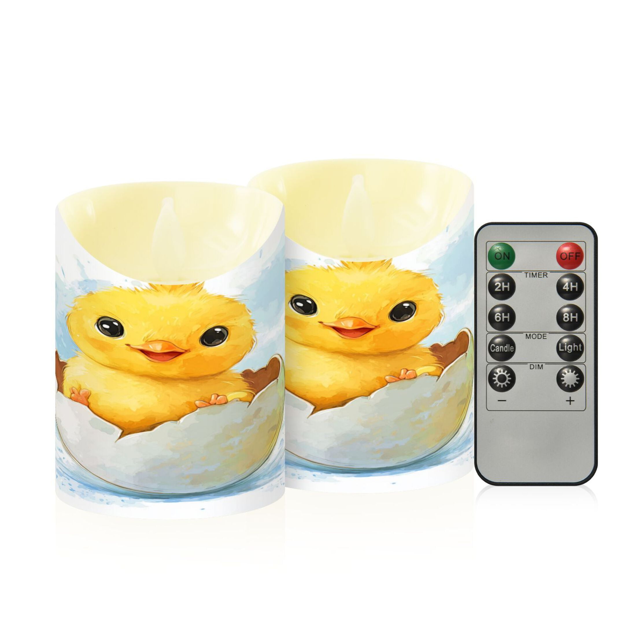 2 PCS Tilted Flameless Candles Flickering LED Lights Battery Operated ...