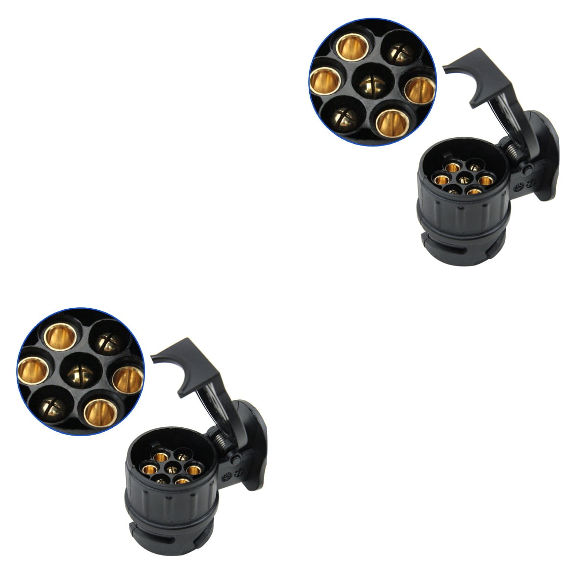 2-Pack Weatherproof Trailer Adapter Plugs for Truck and Trailer ...