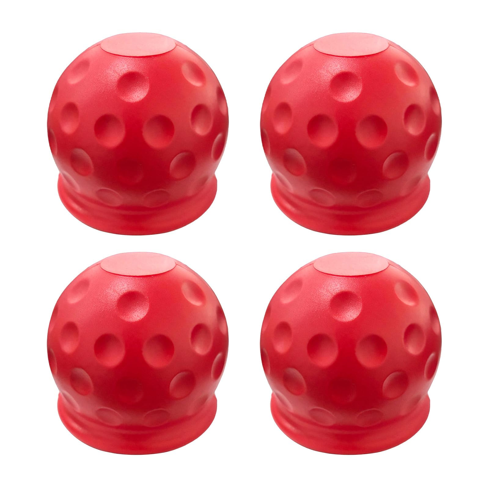 2 PCS Trailer Ball Cover, 2 Inch Rubber Waterproof Towing Hitch Ball ...