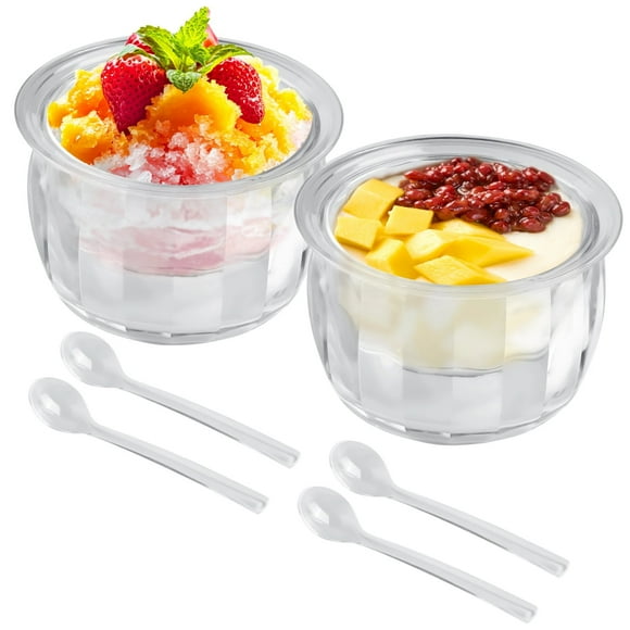 Clear Plastic Punch and Serving Bowls for Parties and Events