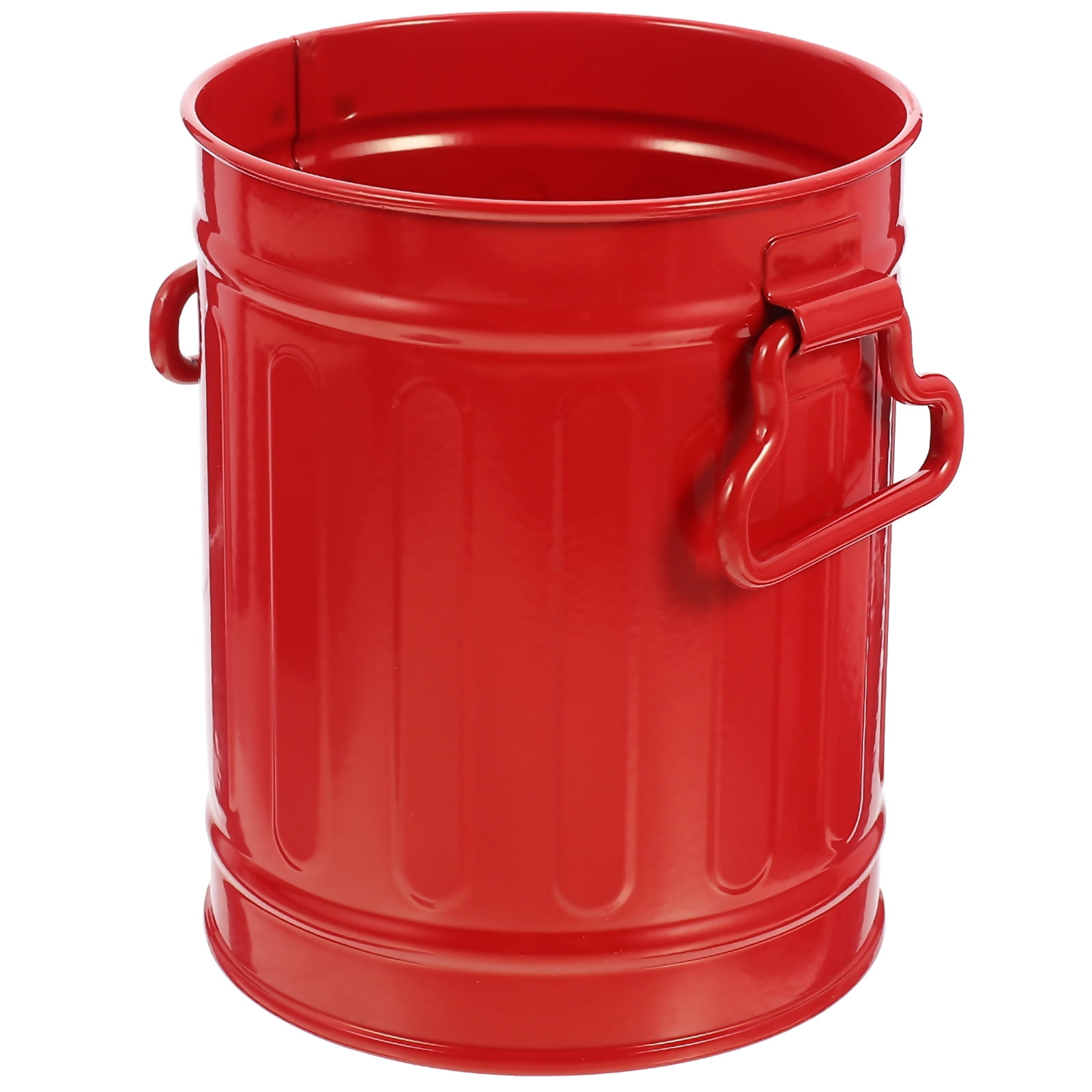 2 PCS Trash Can with Lid Makeup Brush Holder Mini Garbage Desktop ...