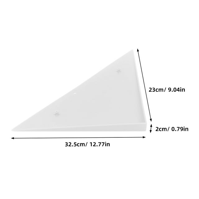 2 PCS Triangle Plastic Corner Protector Guards Edges Cushion White ...