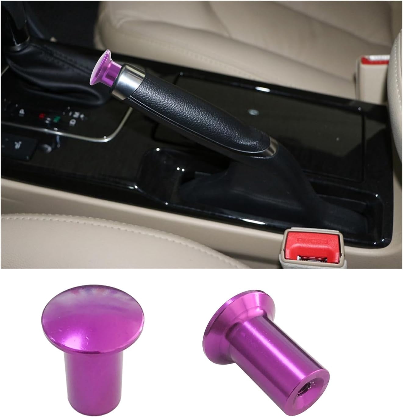 2 PCS Turn Knob Drift Button, Aluminum Car E-Brake Handle Handbrake ...