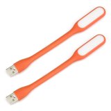 2 PCS USB LED Light Portable Book Reading Light Small USB Lamp Foldable Keyboard Light Flexible ...