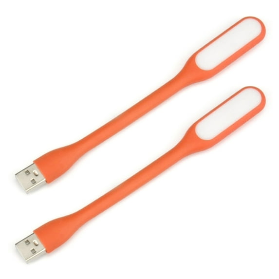 2 PCS USB LED Light Portable Book Reading Light Small USB Lamp Foldable Keyboard Light Flexible ...