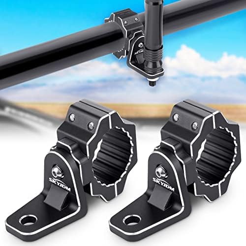 2 PCS UTV Flag Mount, Aluminium Heavy Duty 360° Rotating Flag Hole ...
