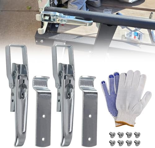 2 PCS Utility Trailer Lift Gate Latches with Gloves and Bolts ...