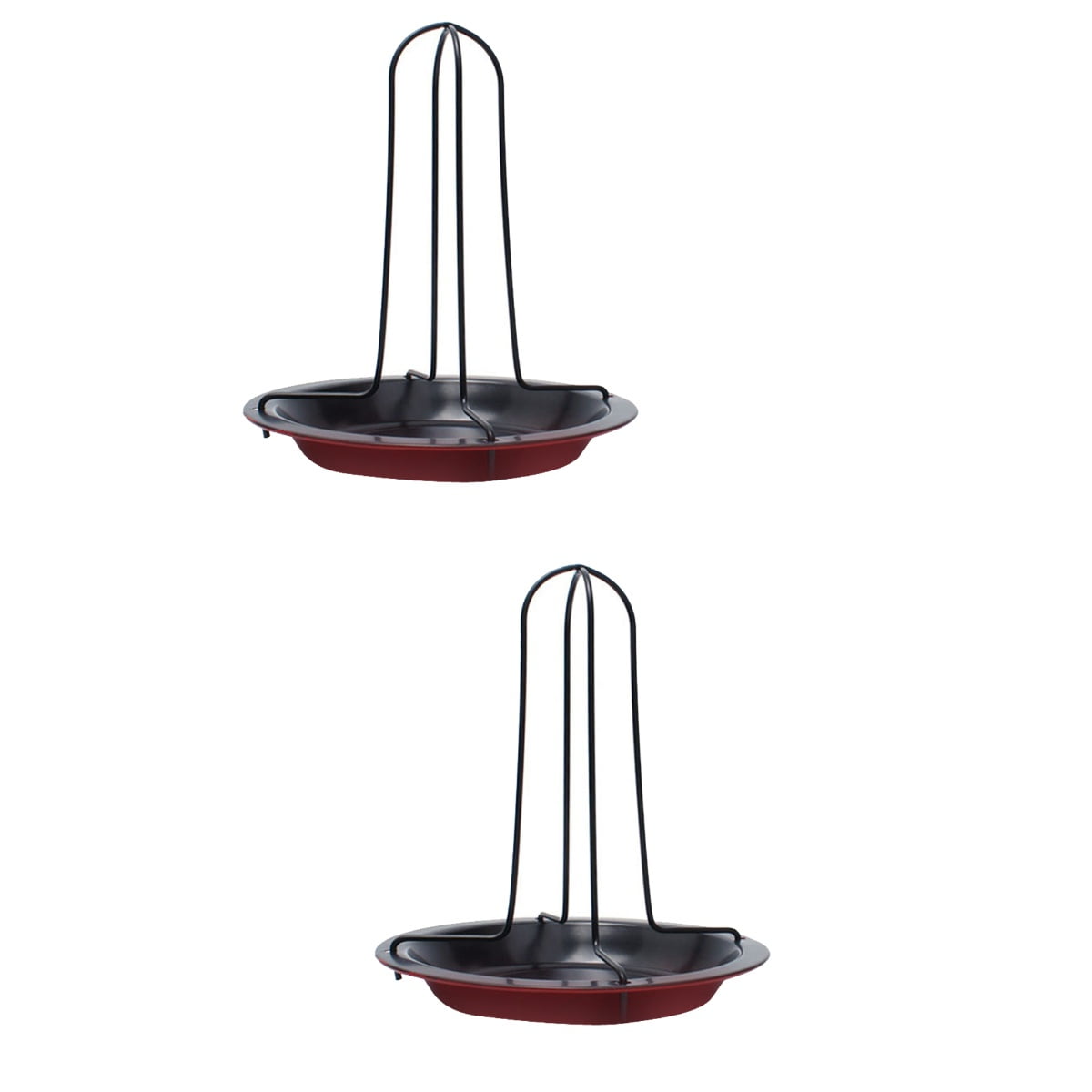 2 PCS Vertical Chicken Roaster Detachable Charcoal Grill Cooking Kettle ...