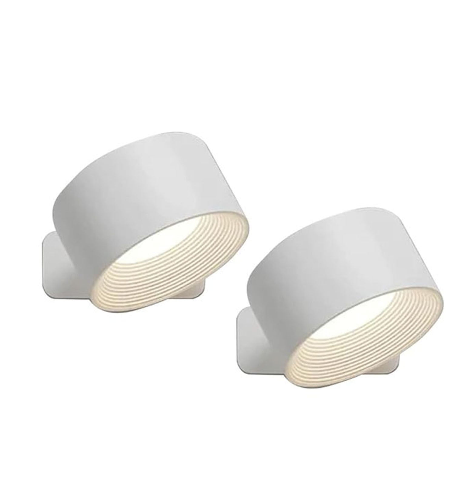 2 PCS Wall Mounted Bedside Lamps – Portable LED Wall Light,360 ...