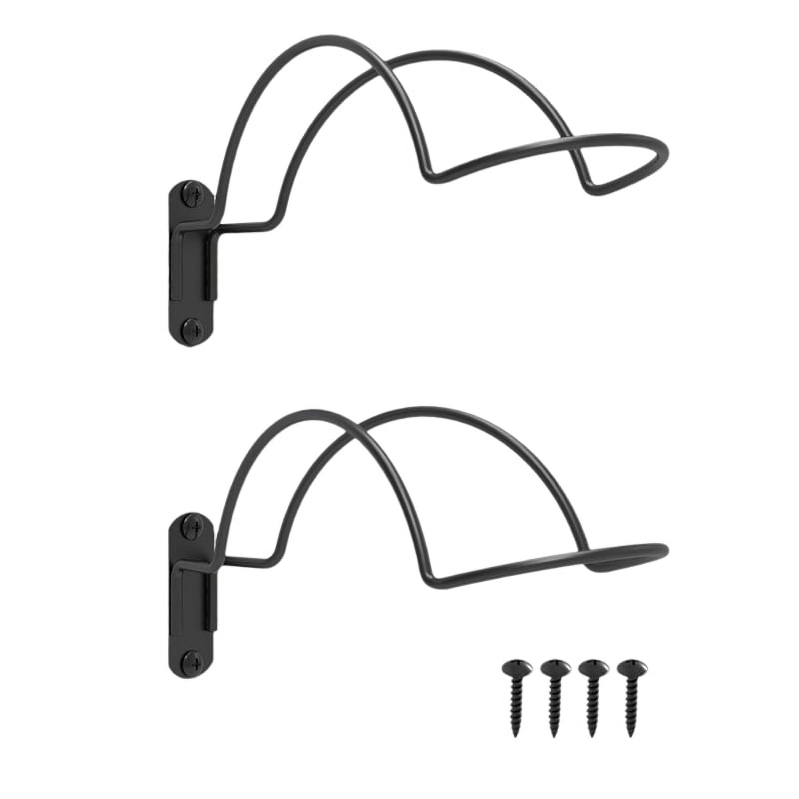 2 PCS Wall Mounted Helmet Rack Helmet Holder Hook Multifunctionnal ...