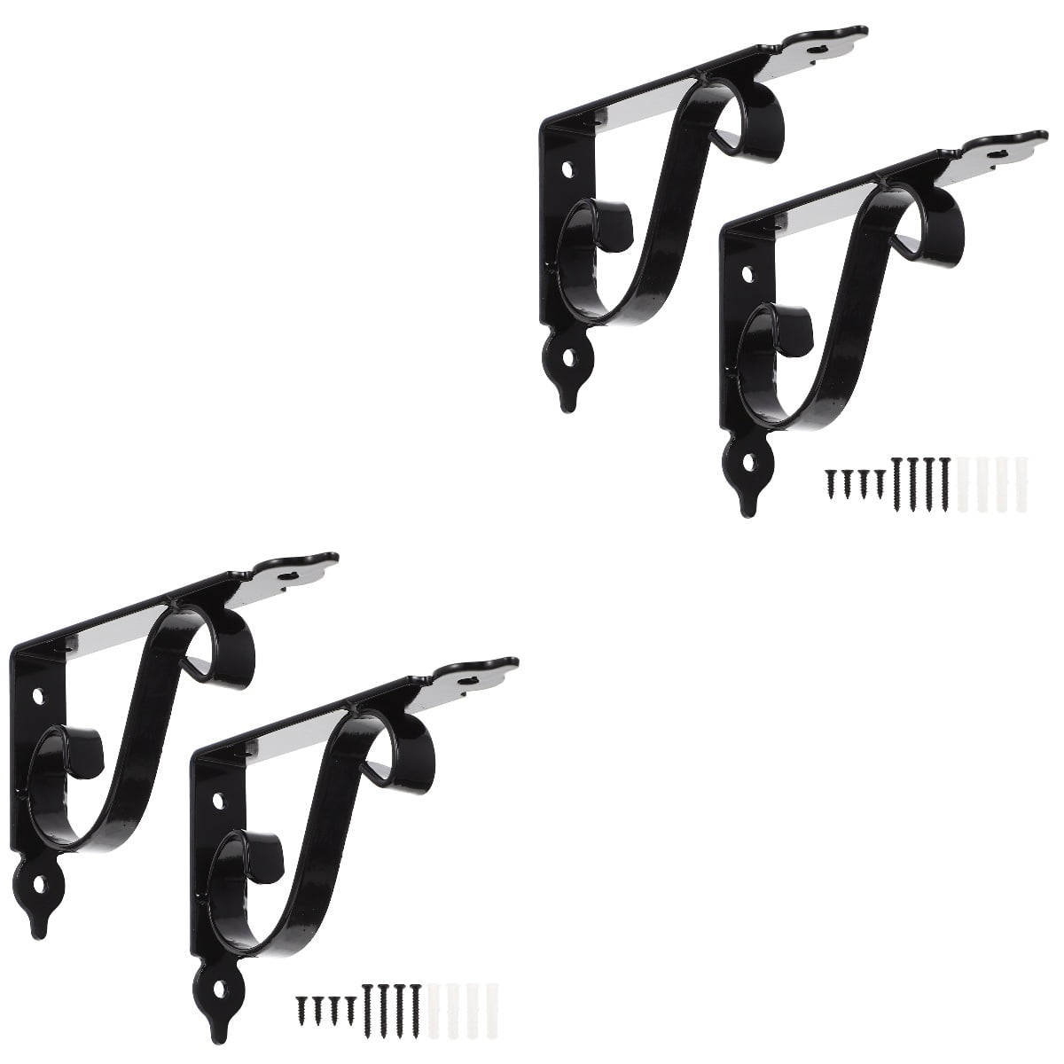 2 PCS Wall Shelf Stands for Shelves Pallet Bracket Brackets Support ...