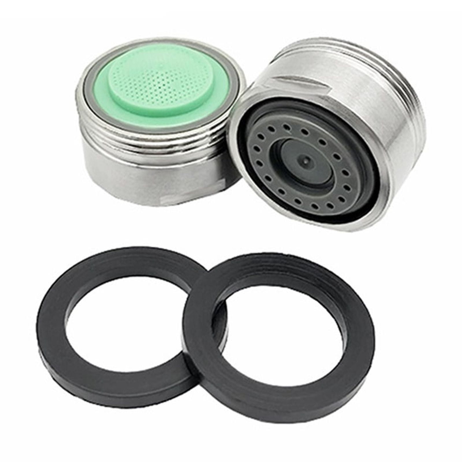 2 PCS Water Saving Kitchen Sink Faucet Aerator Stainless Steel Shell ...