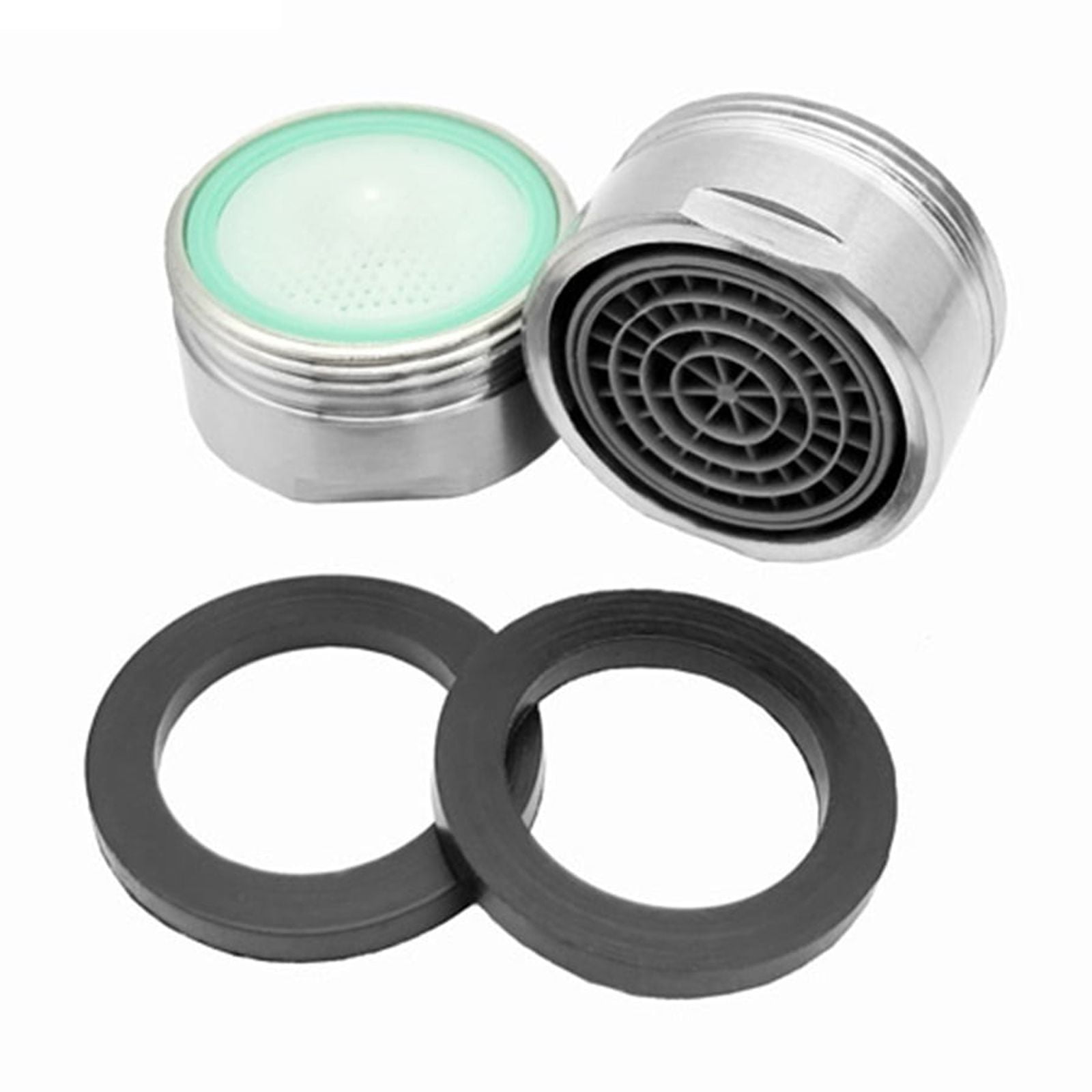 2 PCS Water Saving Kitchen Sink Faucet Aerator Stainless Steel Shell ...