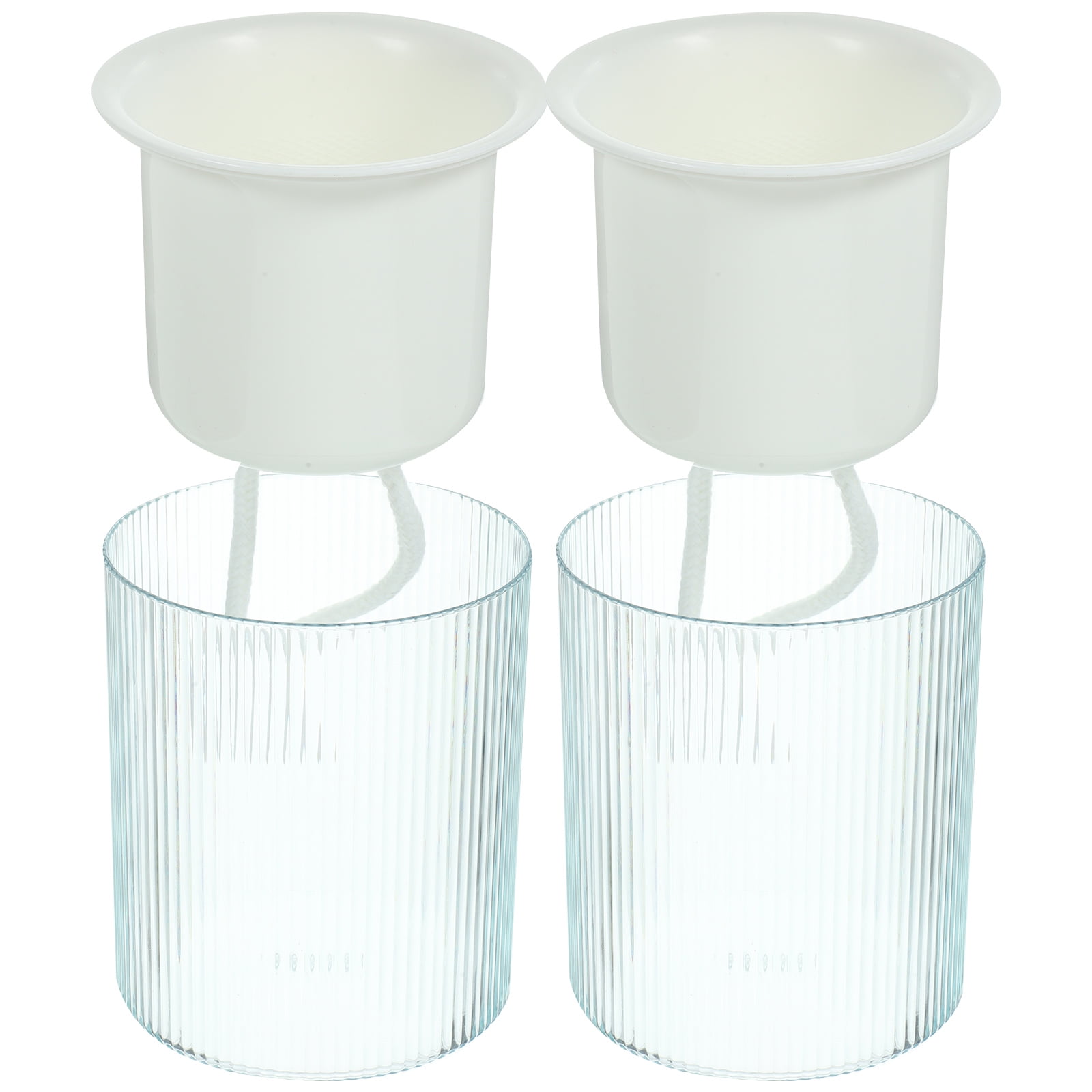 2 PCS Water Storage Pot Self Watering Flowerpot Can Plants White ...