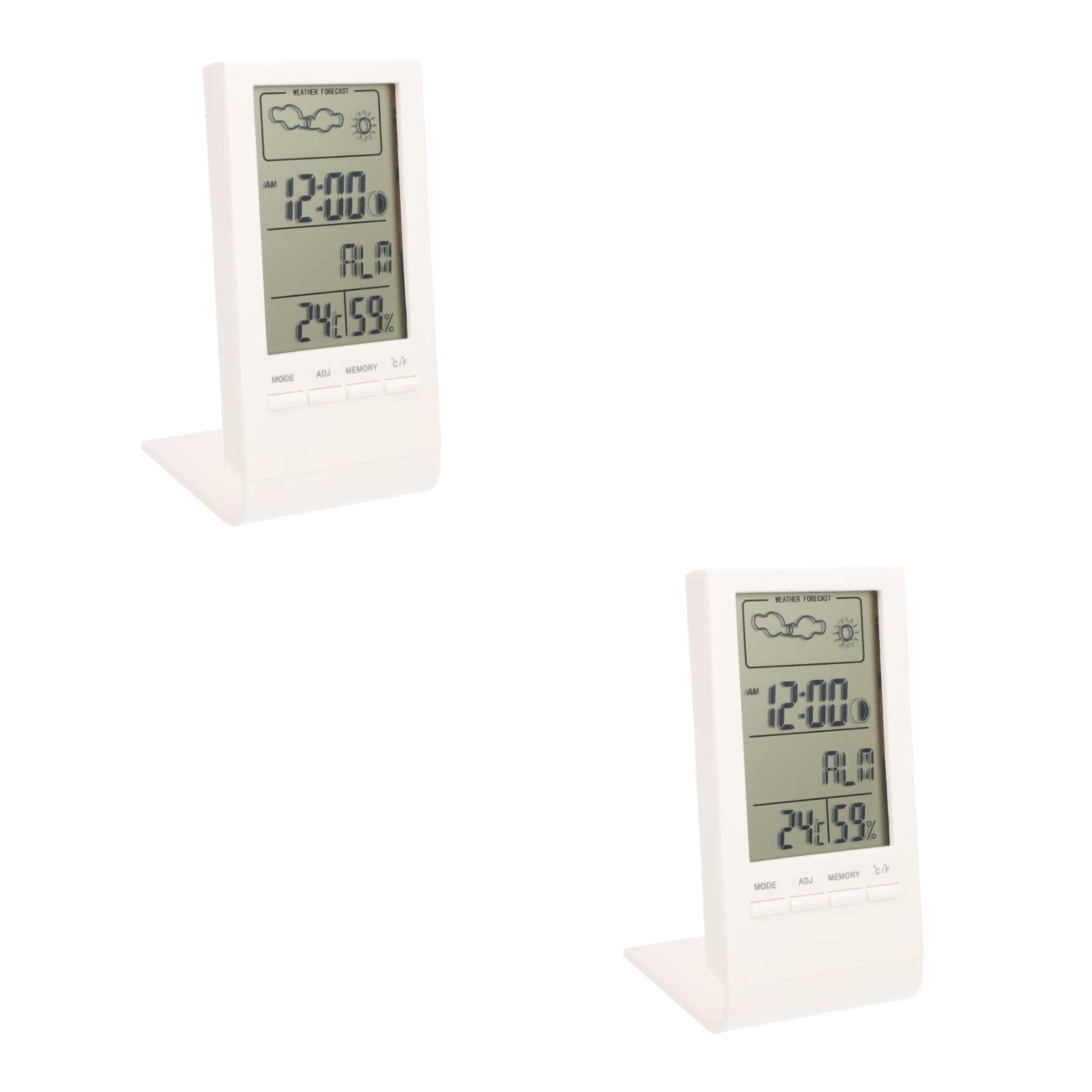 2 PCS Weather Forecast Gnome Clock Station Indoor Alarm Clocks ...