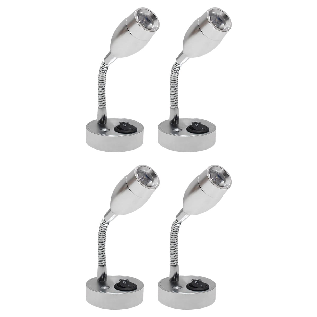 2 PCS Yacht Reading Spotlight Lamp Bedside Non-disturbing LED Lamps ...