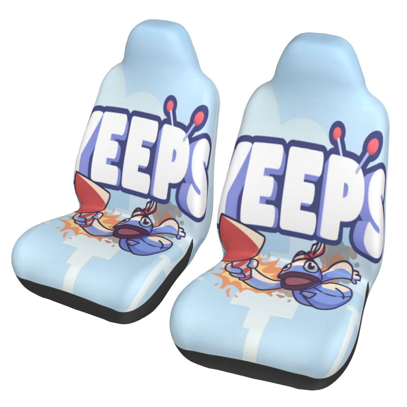 2 PCS Yeep-s Hide and See0 Car Seat Covers Cartoon Car Interior Seat ...