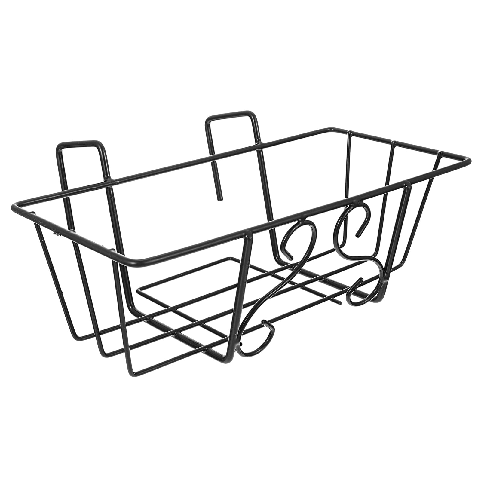 2 PCS over Fence Hooks Iron Flower Stand Railing Hanging Pot Rack ...