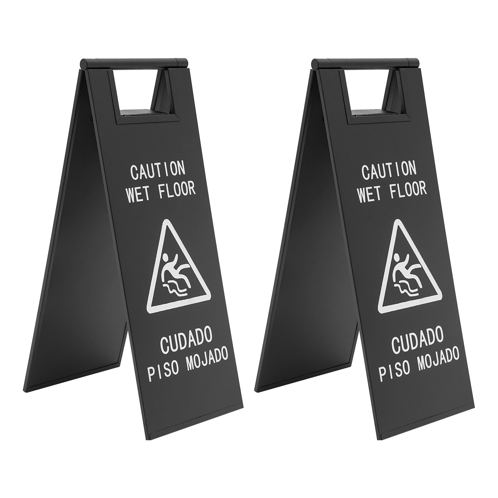 2 PCs Folding Wet Floor Signs (9*23.6*0.35 in) for Shopping Malls ...