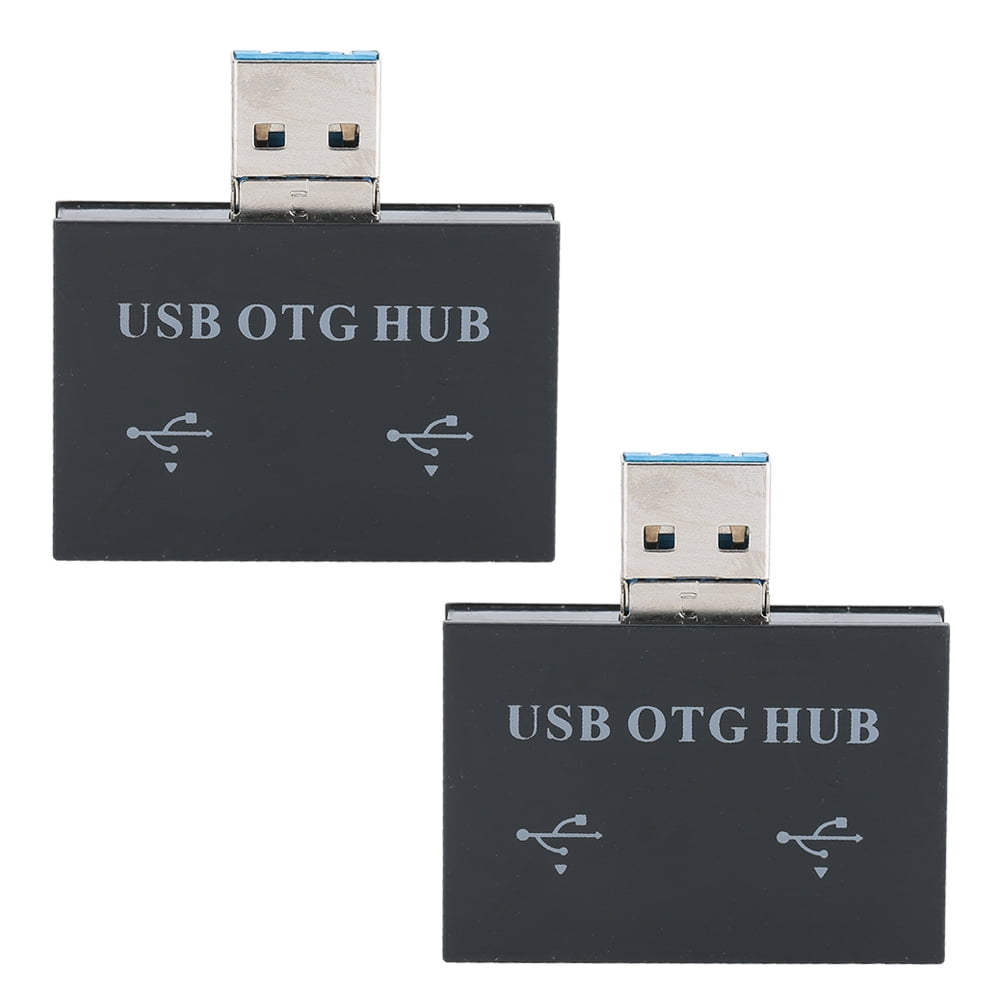 2 PCs Pack USB A / Micro USB 2 In-1 USB OTG HUB for Mobile Phones and ...