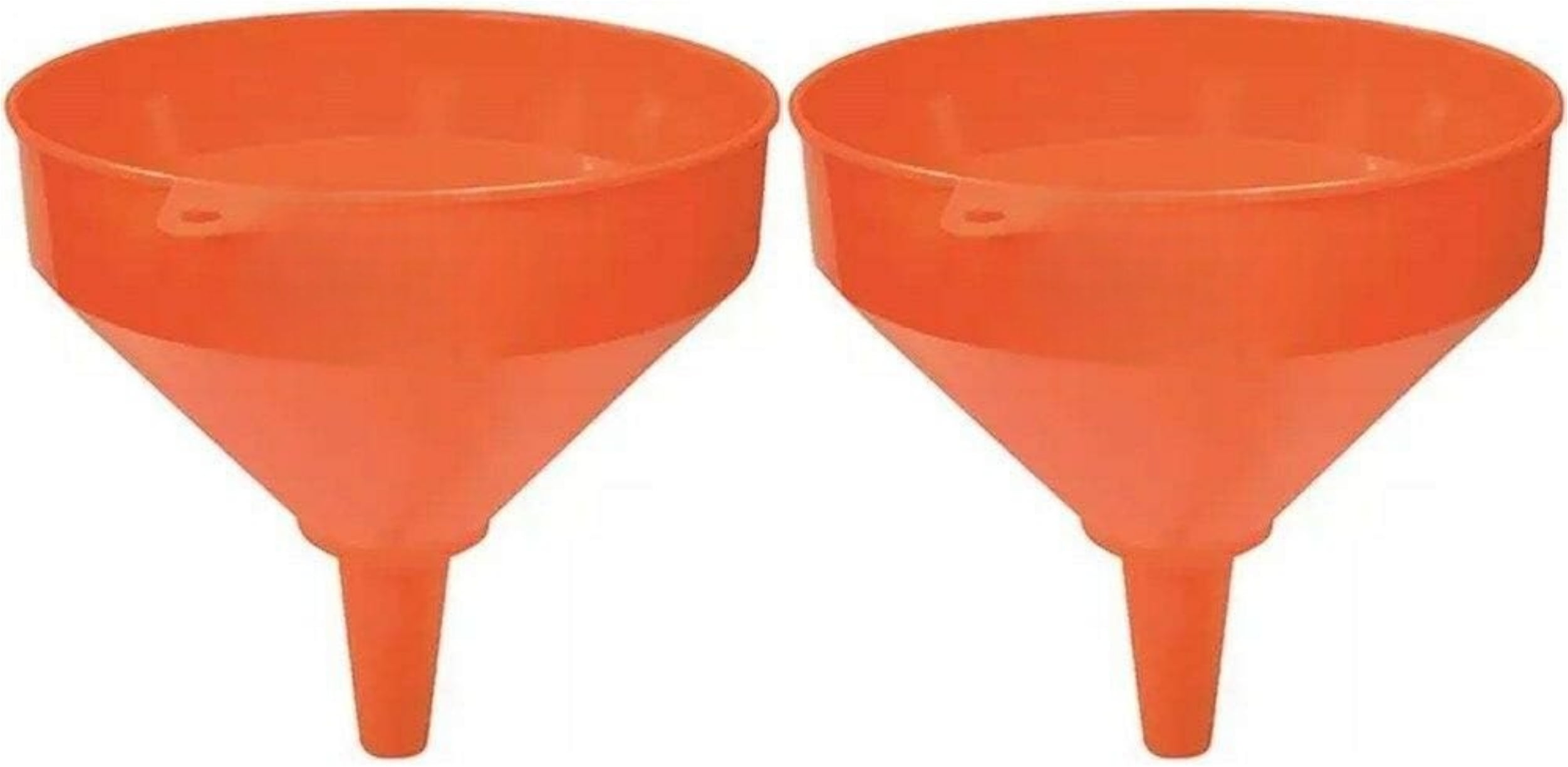 2 PK 10" Jumbo Large Plastic Funnel for Kitchen, Car, Automotive Use ...