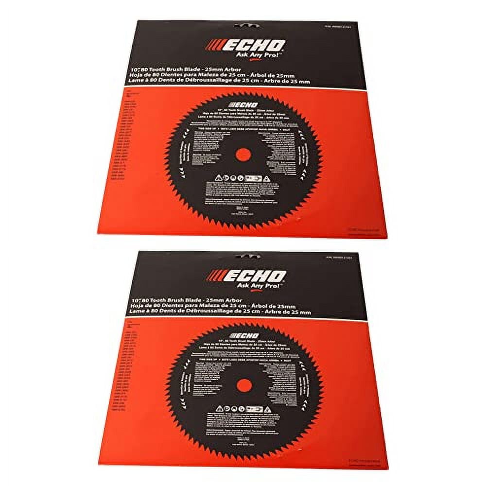 2 PK 69500121431 10" 25mm Arbor 80 Tooth Brush Blade SRM Series SS ...
