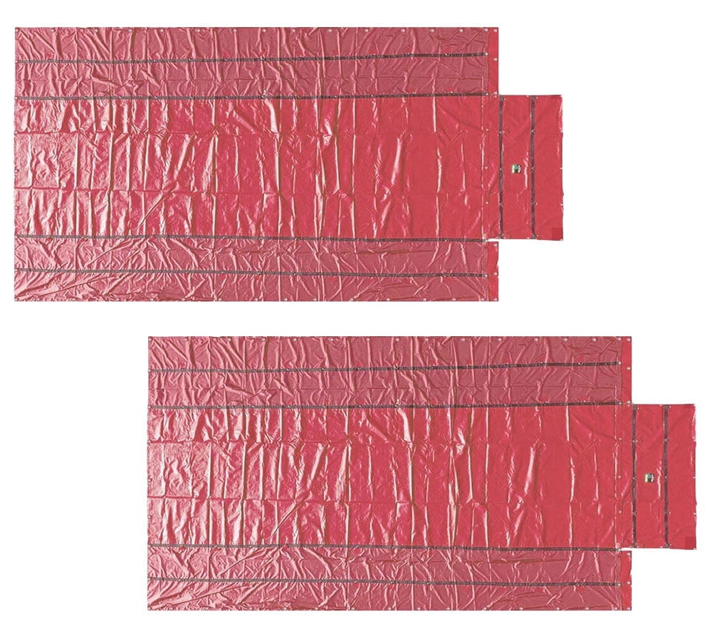 2 PK Airbag Parachute Fabric Red Ultra Light Lumber Tarp 16' x 27' (4 ...