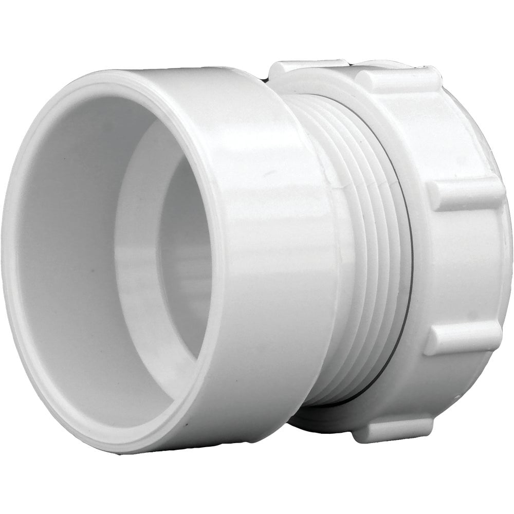 2 Pcs Charlotte Pipe 1-1/2 In. X 1-1/2 In. Or 1-1/4 In. Hub X Tubular Pvc Waste Adapter ...