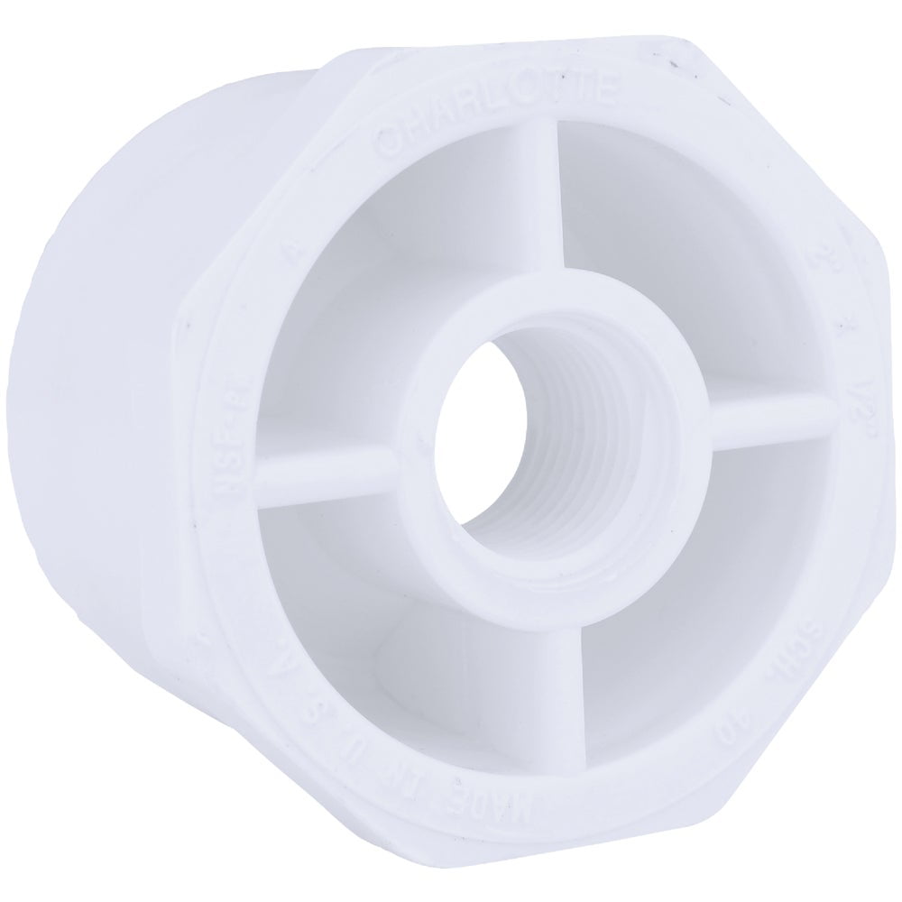 2 Pcs Charlotte Pipe 2 In. Spg X 1/2 In. Fpt Schedule 40 Pvc Bushing - Walmart.com