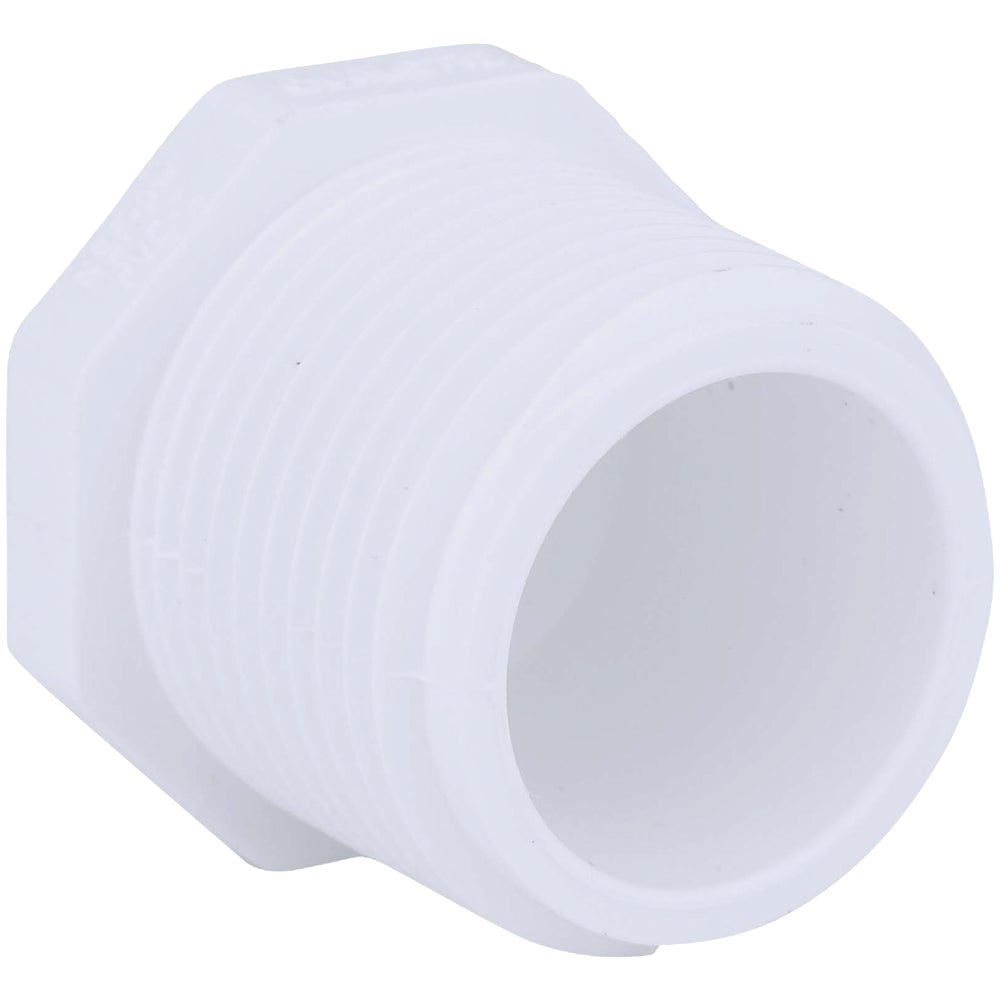 2 PK, Charlotte Pipe PVC 02113 1000HA-Charlotte Pipe Threaded Schedule 40 DWV 1 in. MIP PVC Plug ...