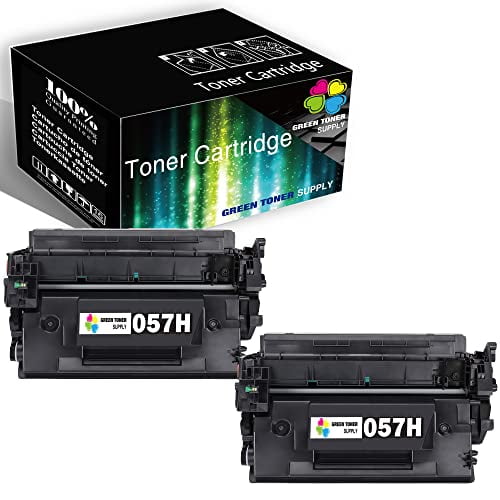 2-PK Compatible Black Toner Cartridge Replacement for Canon 057H High ...
