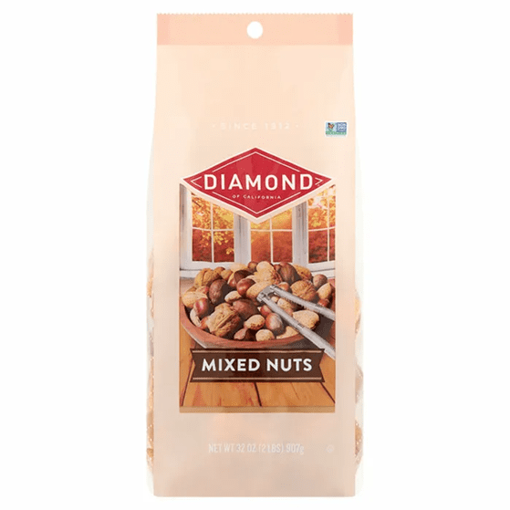 2 PK Diamond Mixed Nuts 32 OZ - Walmart.com